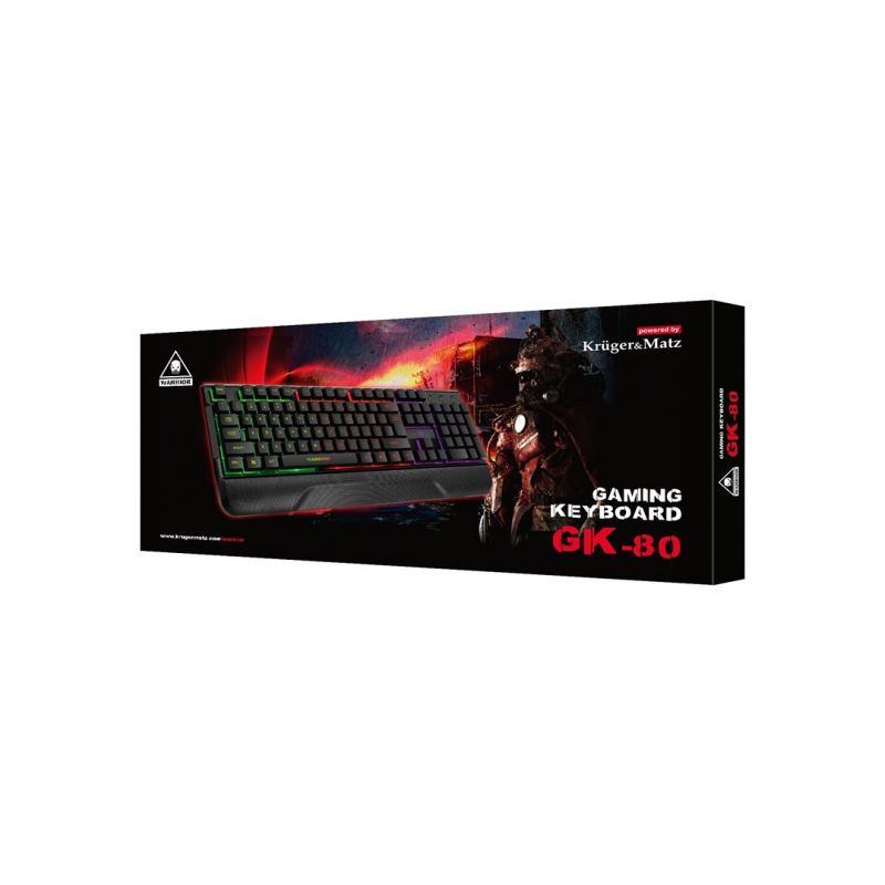 KRUGER&MATZ KLAWIATURA GAMINGOWA WARRIOR GK-80 - Klawiatury