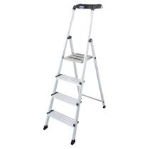 Drabina 4 stopniowa aluminiowa Krause Secury 126528 (WYPRZEDAŻ) - D...